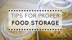 Proper Food Storage - Be Your Best, Well, Self